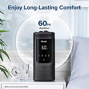 LEVOIT 6L Smart Warm and Cool Mist Humidifier & 10-Pack Top Fill Humidifier Replacement Filters