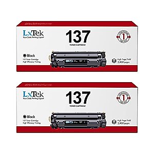 LxTek Compatible Toner Cartridge Replacement for Canon 137 Toner cartridg CRG137 CRG 137 9435B001AA to use with imageclass d570 mf236n mf232w mf216n mf244dw mf242dw mf232w ,2 Black