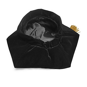 Endea Graduation Deluxe Doctoral Tam with Six Sides and Gold Bullion Academic Regalia Unisex