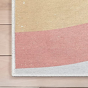 Well Woven Kids Rainbow Rug, 5' x 7', Multi Color