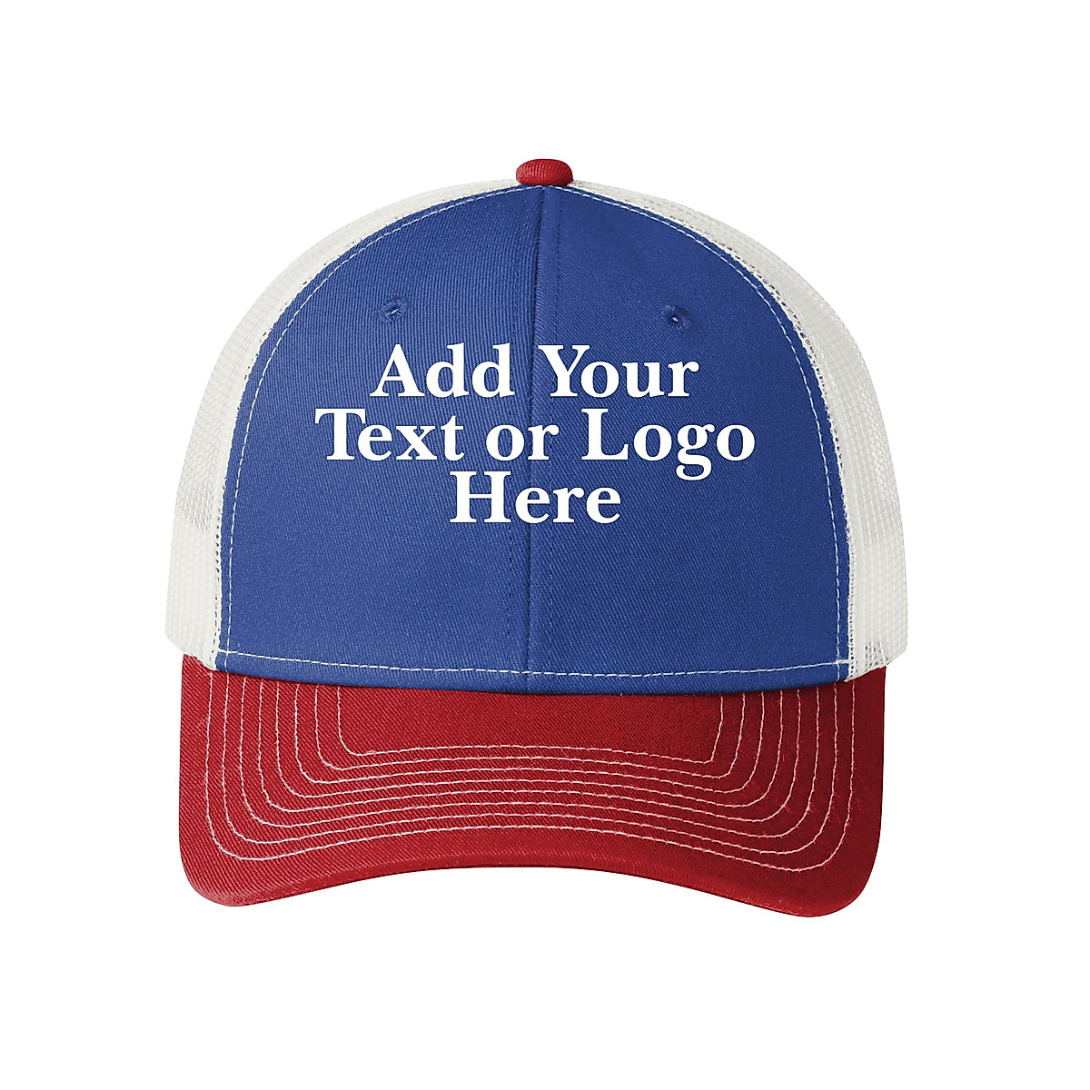 Custom Logo Embroidered Trucker Hats for Men Adjustable Snapback Mesh Cap Great for Outdoors Baseball Cap