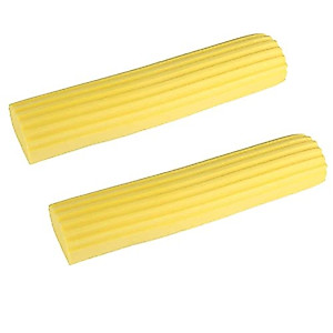 PVA Sponge Roller Mop Head Refills, Sponge Mop Head Replacement Super Absorbent Roller Mop Refill Sponge Mop Head Refill PVA Foam Professional Mop Head for Home Cleaning Tool, Yellow, Set of 2