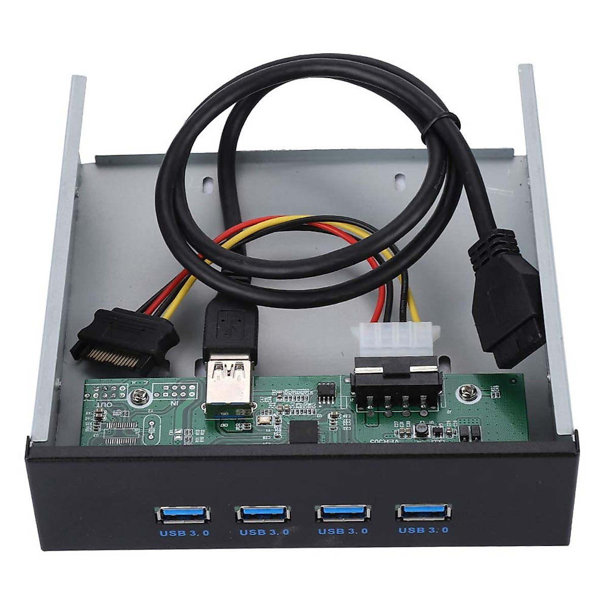 5.25 Inch 4 Port USB 3.0 Front Panel 5.25 Inch 19Pin to USB3.0 CD Driver 4 Port Hub Front Panel CD ROM Expansion Mobile Rack with SATA Cable