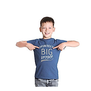 Promoted to Big Brother Bro Sibling Pregnancy Announcement Shirt Toddler Blue