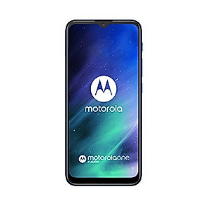 Motorola One Fusion (128GB, 4GB) 6.5", 48MP Quad Camera, 5000mAh Battery, Dual SIM GSM Unlocked Global 4G LTE (T-Mobile, AT&T, Metro) International Model XT2073 (Ocean Blue)