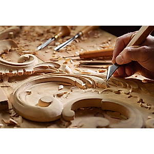 SHINTARO DOUBLE EDGED MARKING KNIFE, KIRIDASHI 0.8 INCH　Wood Work, Leather Craft, Violin Making, Camping, Fishing