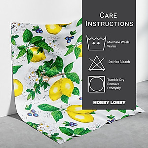 Lemon Cotton Calico Fabric (2 Yard) – Printed Sewing Fabric by The Yard – Lightweight Precut Fabric for Sewing Clothes, Homeware, & Other Accessories – DIY Craft Fabric