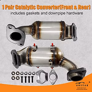 ARSTAK Front and Rear Catalytic Converter Fits for Dodge Grand Caravan, Journey, Avenger, for Chrysler Town & Country, 200, for R-outan & Ram C/V, 3.6L 2011-2019 (1 Pair)