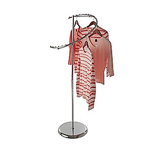 Lot of 2 Chrome Spiral Garment Racks - 29 Ball Apparel Display