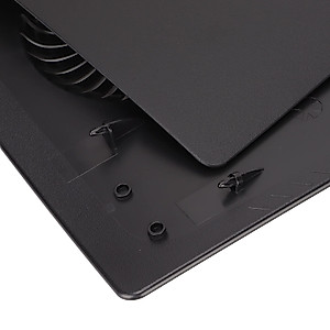 TOTITOM Game Console Panel Plate Frosted Black Replacement Console Panel Plate Shell with Thermovent for PS5 Digital Edition Console Panel Plate