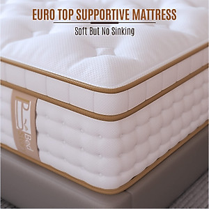 BedStory 14 Inch King Mattress, [Ultra-Durable] Gel Fresh Memory Foam and Innerspring Mattress in a Box, Supportive, Comfortable, and Cool Mattresses for Relaxing Your Body Pressure, Made in USA