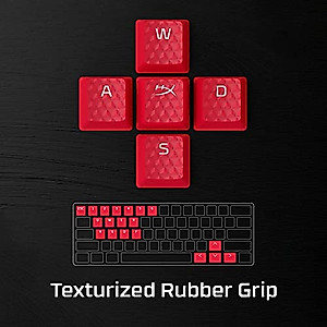 HyperX Rubber Keycaps – Gaming Accessory Kit, 19 Keys, English (US) Layout, Pink