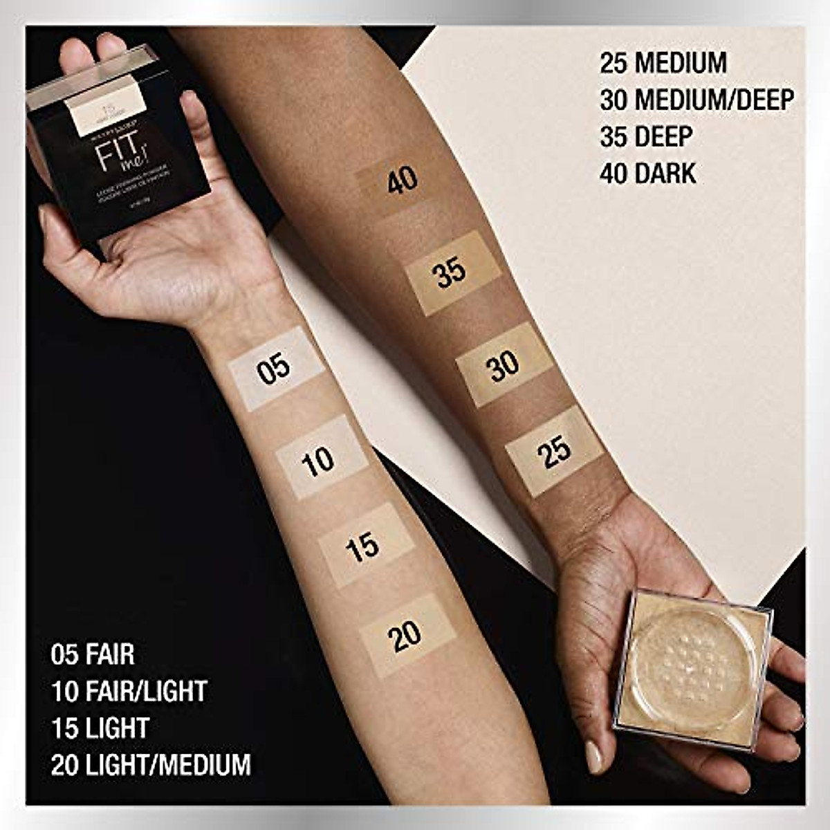 Maybelline Fit Me Loose Finishing Powder, Fair, 1 Count