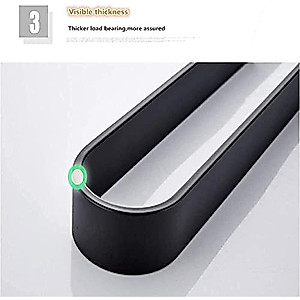 Towel Racks, Towel Rack Simple Bathroom Kitchen Home Space Aluminum Single Bar Wall Mounted Towel Rack Bathroom/D/60Cm