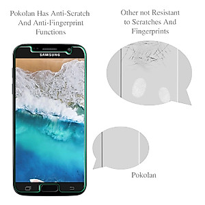 Pokolan [3-Pack] Screen Protector for Samsung Galaxy S7 Tempered Glass, 9H Hardness, Anti Scratch, Bubbles Free, Case Friendly