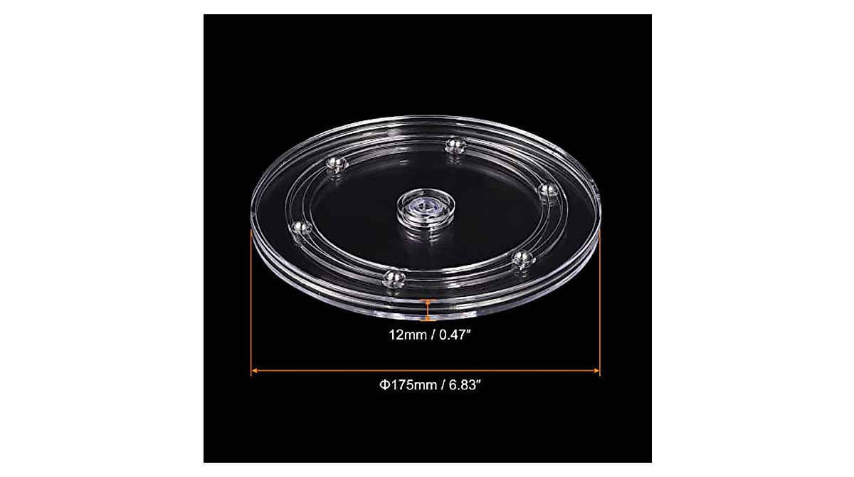 MECCANIXITY 7-inch Rotating Lazy Susan Stand for Kitchen & Home