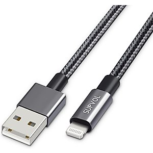 SUPVOL Charger [MFi Certified] 5FT USB A Charging Cable Nylon Braided High Speed Data Sync Transfer Cord