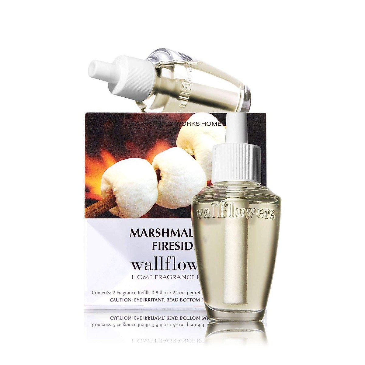 Bath & Body Works Slatkin & Co Marshmallow Fireside Wallflower Home Fragrance 2 bulb refills