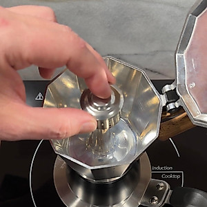 Cuban Coffee Starter Kit | Cafecito 6 Cups Moka Pot Red Set | Cafetera Cubana Stovetop Espresso Maker Red Set | Anti-Splash Valve Included