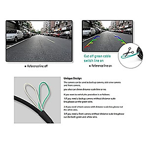 Night Vision 170 Degree Car Rear View/Reversing/Reverse Camera Universal Color CMOS Imaging Chip Backup Parking HD Front View Camera Version B Silver
