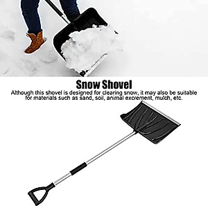 Snow Shovel, Portable Snow Shovel for Driveway Detachable Snow Pusher Aluminium Alloy Lightweight Snowmobile Shovel for Car Outdoor Camping and Garden