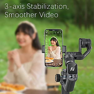 All in 1 Camera Gimbal Stabilizer - FeiyuTech SCORP Mini, Handheld Video Stabilizers for Mirrorless Camera, Gopro & Smartphone, 2.6 lb Payload, for Sony/Canon/Panasonic/Nikon/Fujifilm
