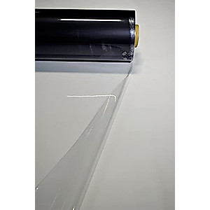 USA Fabric Store Clear Marine Vinyl 12 Gauge Double Clear Polished Poarch Enclosure 54" W by Yard