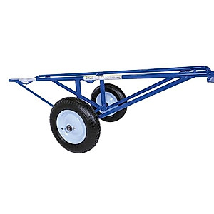 Vestil CARPET-45 Portable Carpet Dolly with Fully Pneumatic Wheels, 500 lbs Capacity, 60" Length x 26" Width x 20" Height, Platform Width (in.) 14-11/16.