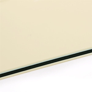 Musiclily 3Ply SSS 11 Holes Strat Electric Guitar Pickguard Scratch Plate Pick Guards for Fender US/Mexico Made Standard Stratocaster Modern Style Guitar Parts, Cream