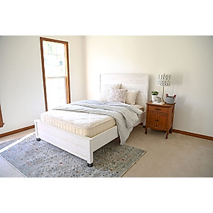 Naturepedic Serenade Organic Mattress - Cushion Firm Full Hybrid Mattress with Encased Coils for Comfort and Pressure Relieving Natural Latex Mattress - Naturally Cooling & Breathable Mattress