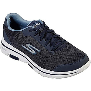 Skechers mens Gowalk 5 Qualify - Athletic Mesh Lace Up Performance Walking Shoe Sneaker, Navy, 11 US
