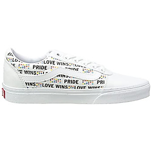 Vans Unisex Ward Pride Platform Sneaker - White 8