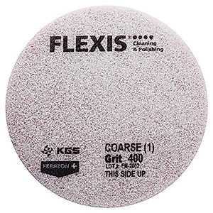 FLEXIS KGS Floor Cleaning & polishing Pads 11 inch grit 400 - red (2 Pack)