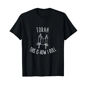 Sukkot Simchat Torah Scroll This Is How I Roll Bar Mitzvah T-Shirt