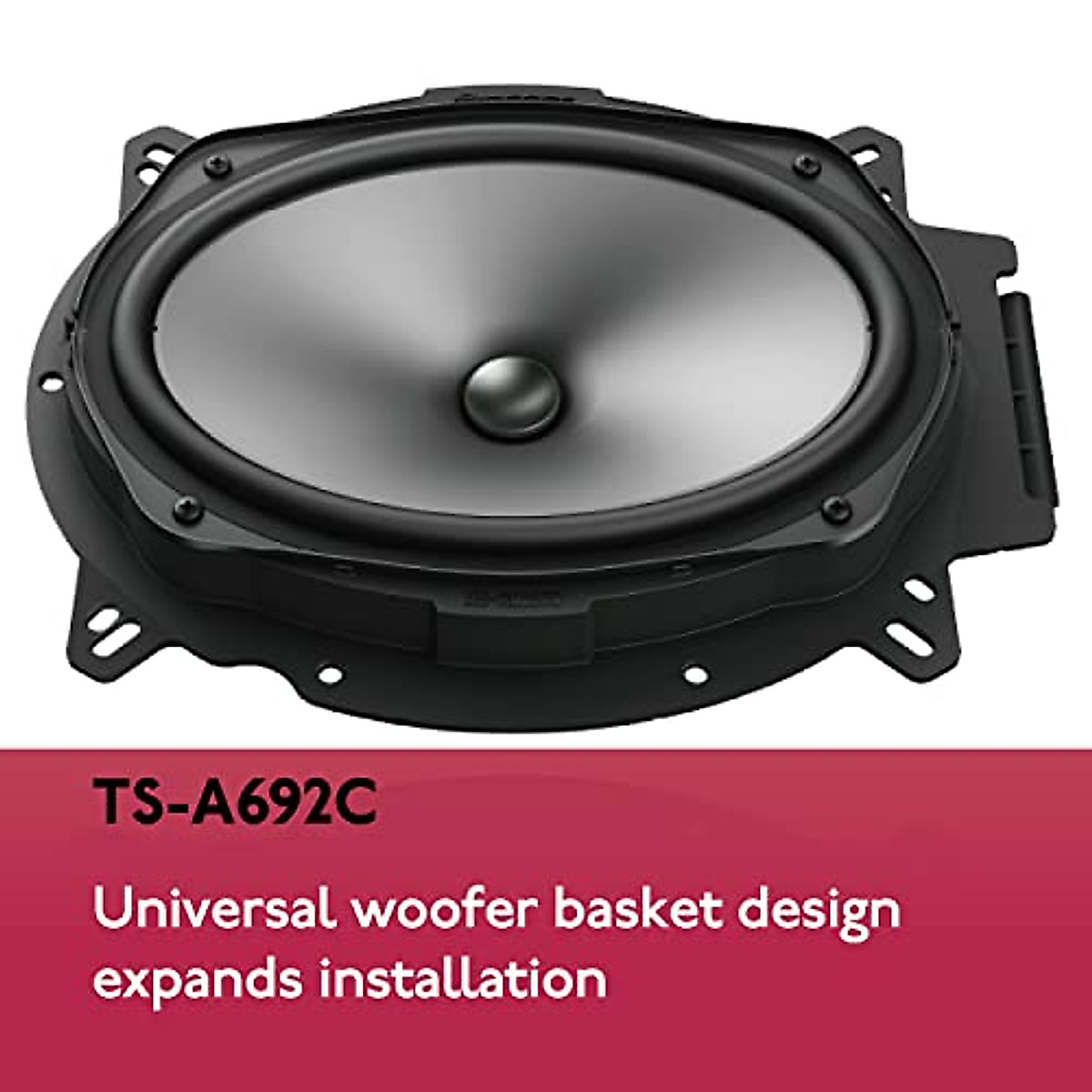 PIONEER TS-A692C A Series 6" x 9" 450 W Max Power, Carbon/Mica-Reinforced IMPP Cone, 20mm PI Tweeter - Component Speakers (Pair)