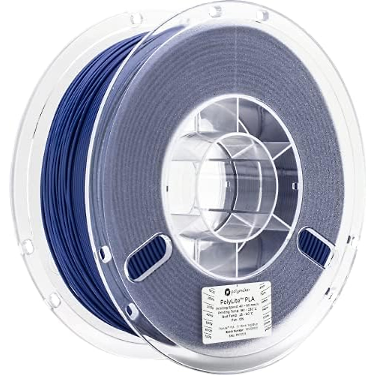 Polymaker PLA Filament 1.75mm Blue, 1kg Spool High Rigidity PLA Filament 1.75 - PolyLite PLA 3D Printer Filament, Print with Most 3D Printers Using 3D Filament