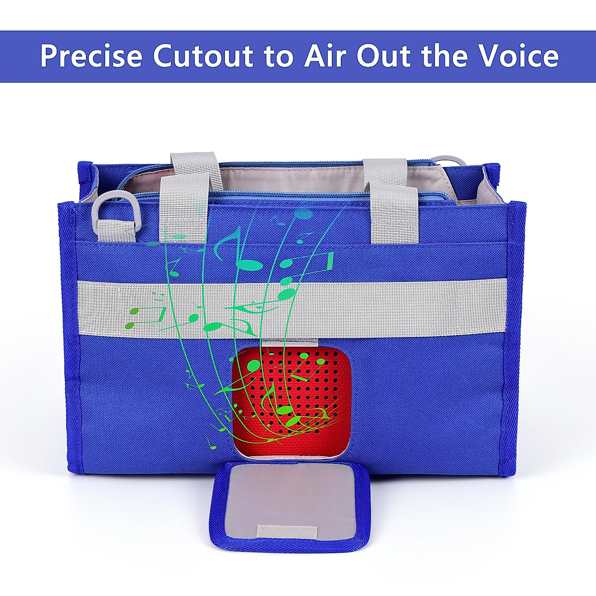 DDgro Tonies Figures Storage Bag for Toniebox Starter Set, Home and Outdoor Travel Carrying Case Organizer for Figurine Characters, Audio Player Box, Charger & Headphone, Bag Only (Small, Purple)