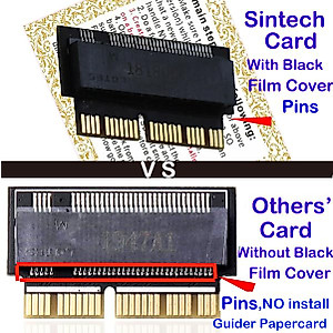Sintech NGFF M.2 nVME SSD Adapter Card for Upgrade MacBook Air(2013-2016 Year) and MacBook PRO(Late 2013-2015 Year)