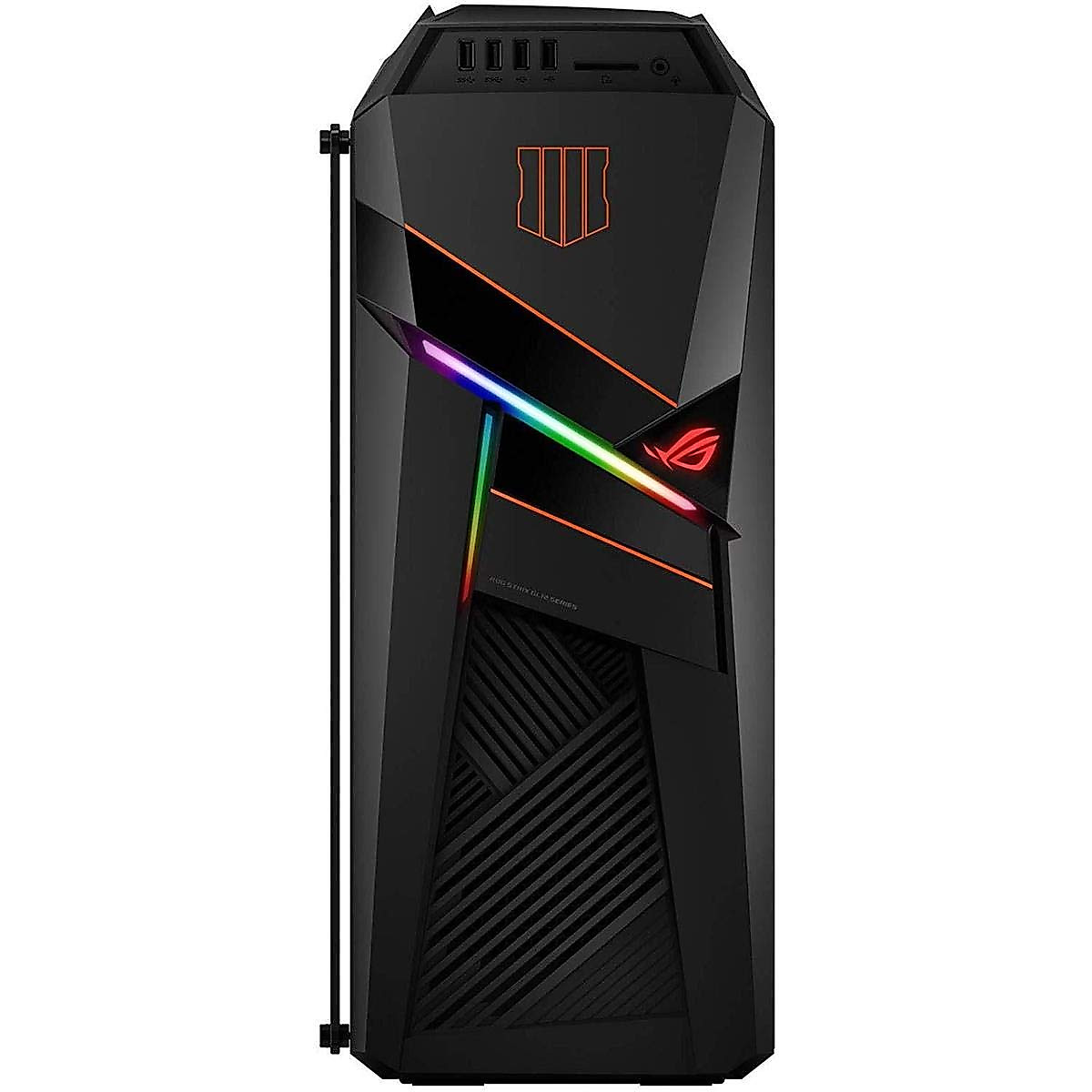 Asus ROG Strix GL12 Gaming Desktop, Overclocked 9th Gen Intel Core i7-9700K, NVIDIA GeForce RTX 2080 8GB, 16GB DDR4 RAM, 256GB PCIe Nvme SSD + 2TB HDD, Windows 10 - GL12CX-DH781, Black/Grey
