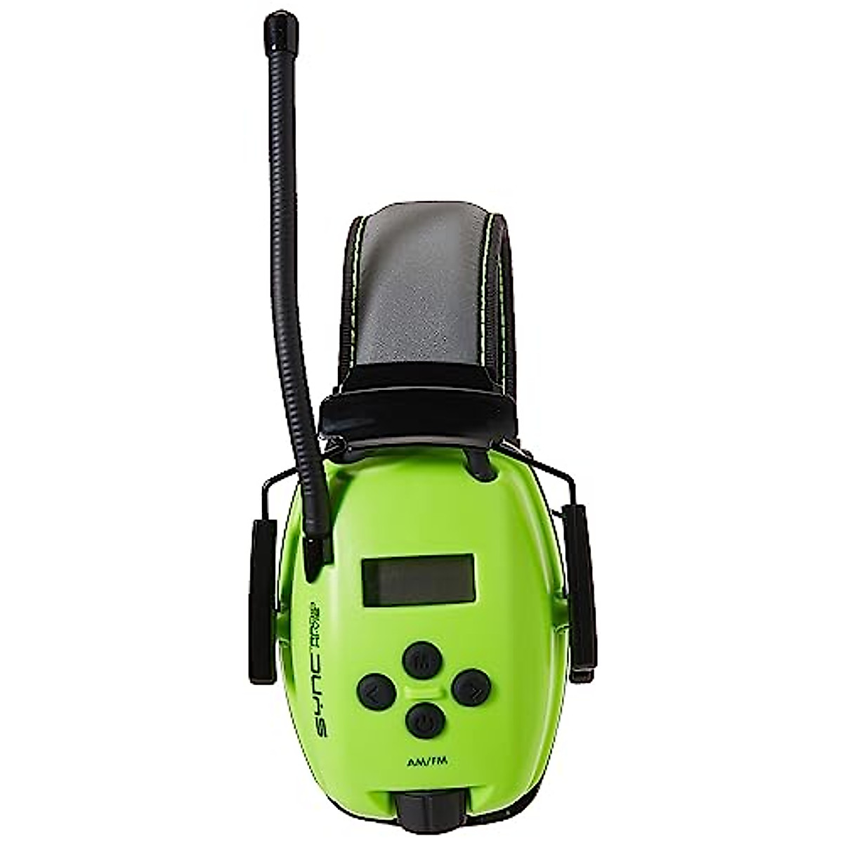Howard Leight by Honeywell Sync Hi-Visibility Digital AM/FM Radio Earmuff (1030390),Bright Yellow/Green, Unisex