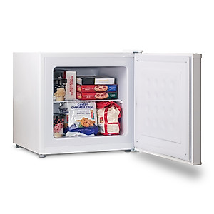 Commercial Cool CCUK12W 1.2 Cu. Ft. Upright Freezer with Adjustable Thermostat Control and R600a Refrigerant, White