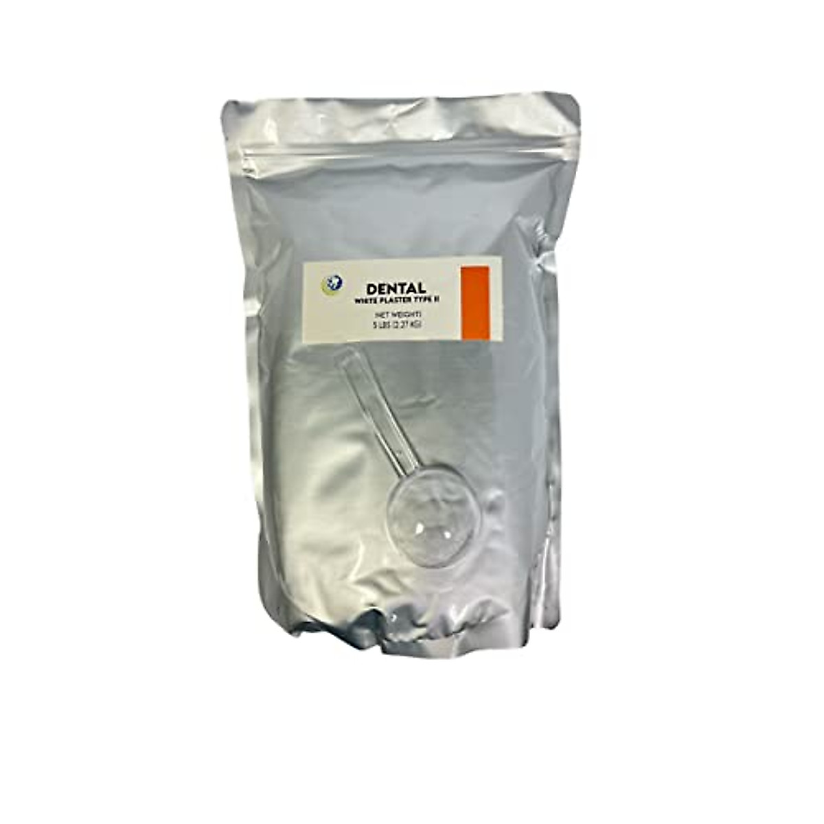 White Dental Lab Plaster with Scoop for Dental Cast Fabrication, Dental Study Model, Casting Replicas - 5 lb. Dental Plaster White Type II Regular Set Model Stones Used in Dental Lab, Arts and Crafts