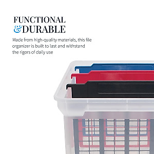 Advantus File and Folder Dividers, 3-Count, Red/Blue/Black (50912)