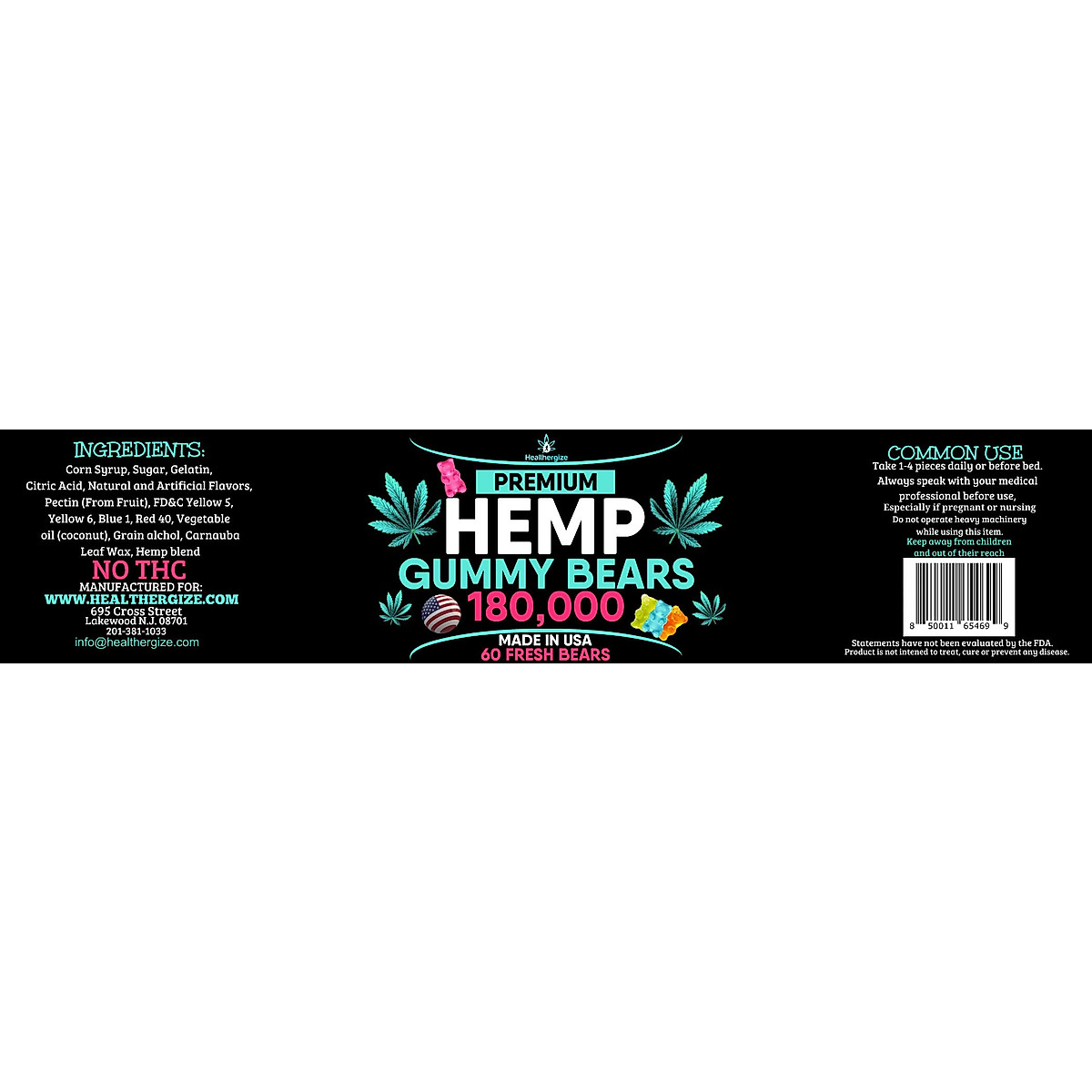 2Pack Hemp Oil and Hemp Gummies Gummy Bears Combo Set-Peace and Relaxation, Relief, Soothing, Discomfort, Sleep-Full Body High Care-Made in USA