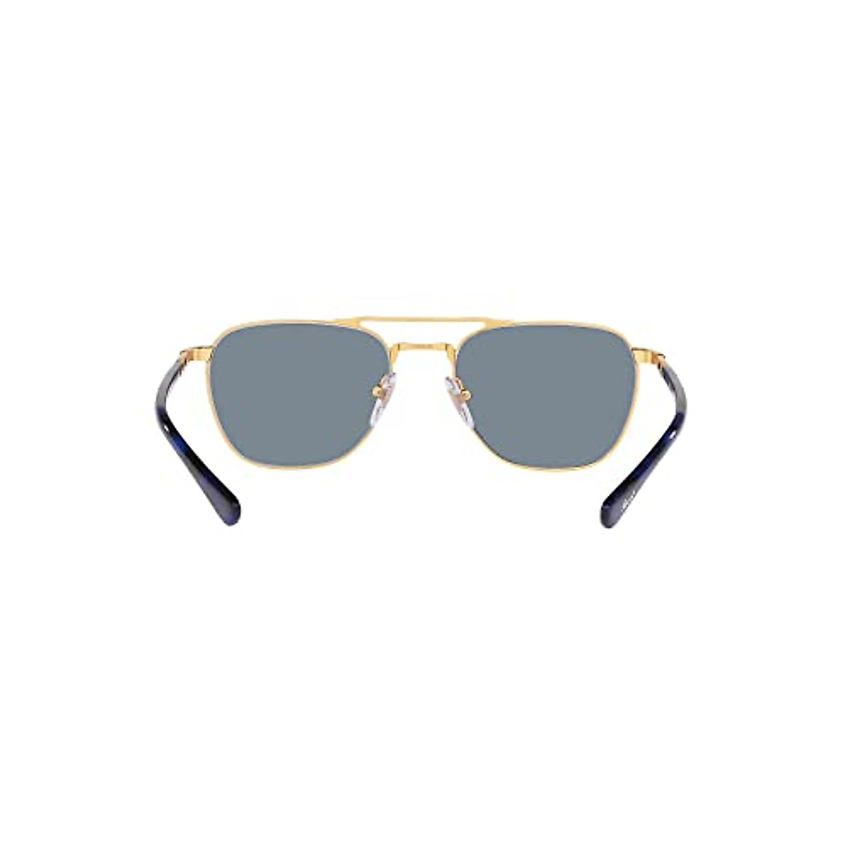 Persol PO2494S Square Sunglasses, Gold/Light Blue, 55 mm