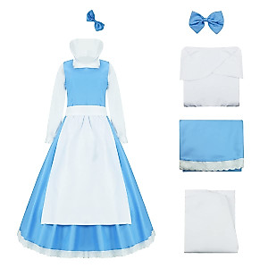 LILLIWEEN The Beast Costume Dan Stevens Halloween Cosplay Outfits Mens Aristocrat Costume (Belle, Medium)