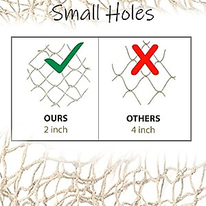 Fish Net Decorative, Fishnet for Party Decorations, 14 ft x 4 ft - Fish Netting Decor for Mermaid, Pirate, Shark, Nautical, Under The Sea Birthday by 4E's Novelty