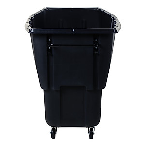 Vestil TDT-100-LD-BLACK Plastic Light Duty Tilt Truck 1 Cubic Yard 850 Lb. Capacity Black