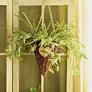 GBESTWOOW Artificial Spider Plant Hanging Vine Fake Greenery for Home Garden Office Wedding Decoreation 2pcs