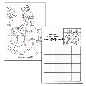 Disney Princess Coloring and Activity Book Ultimate Bundle - 3 Pack Disney Princess Arts and Crafts Set with Stickers, Painting Supplies, and More